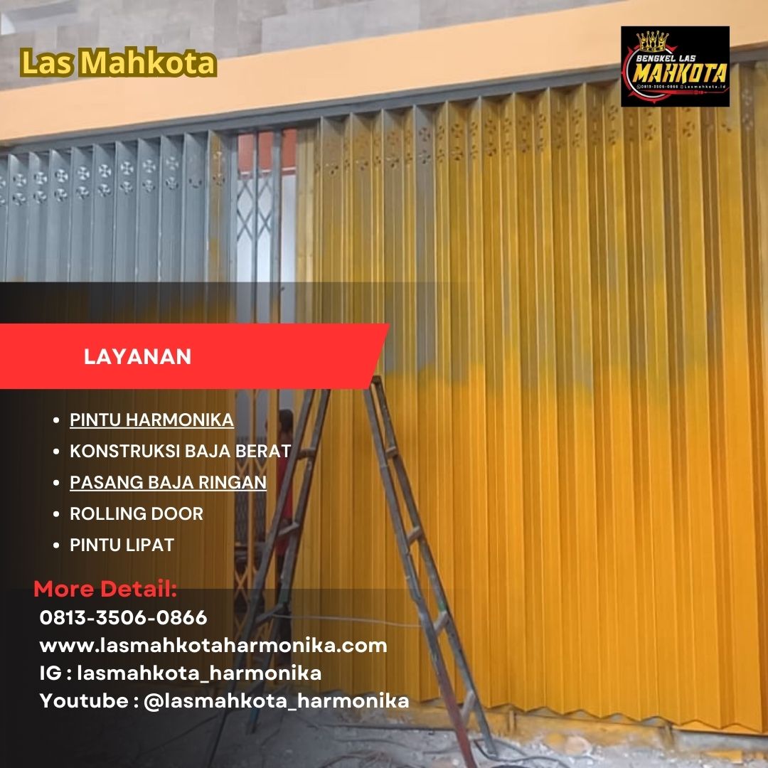 Harga Pintu Toko Harmonika untuk Hunian Modern dan Fungsional - Las Mahkota